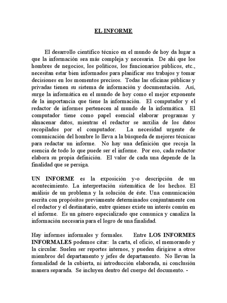 Tipos y Utilidad de Informes | PDF | Hospital | Información