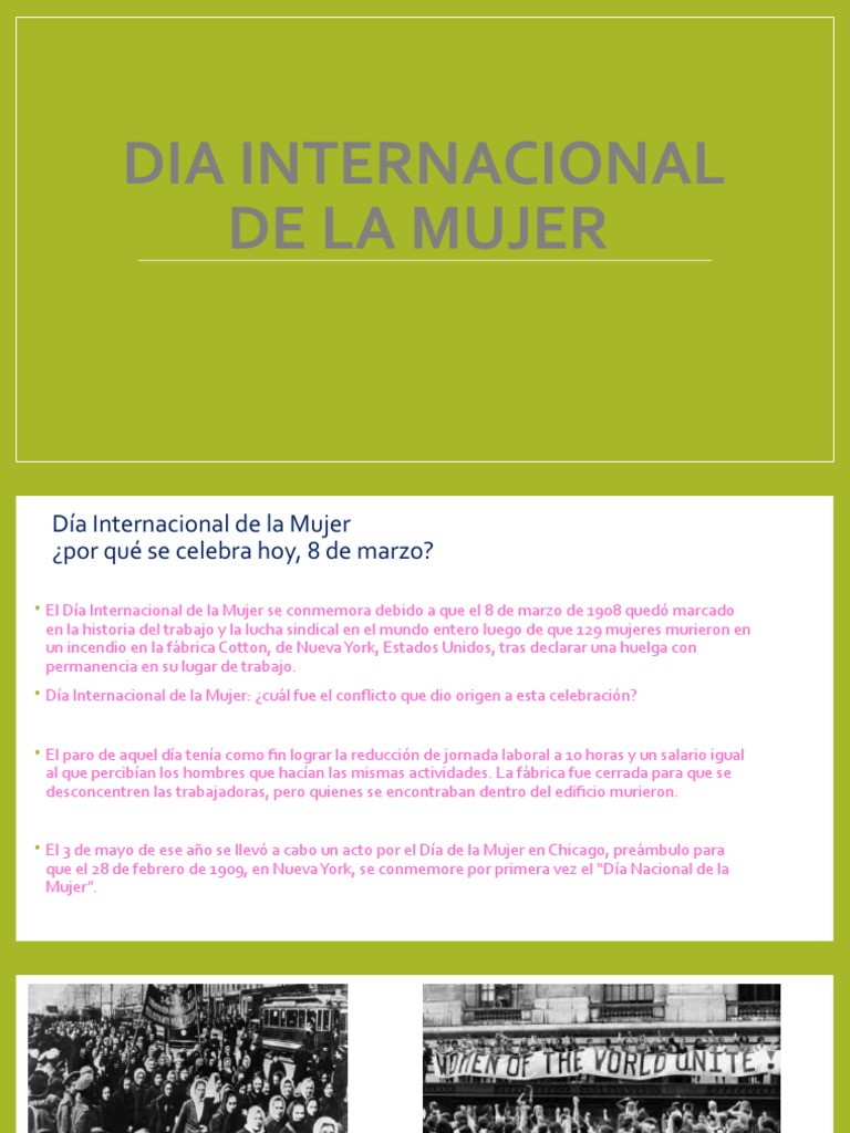 Dia Internacional de La Mujer | PDF