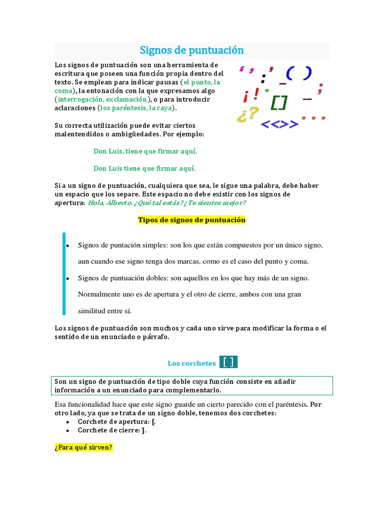 Signos de Puntuación | PDF | Coma | Puntuación