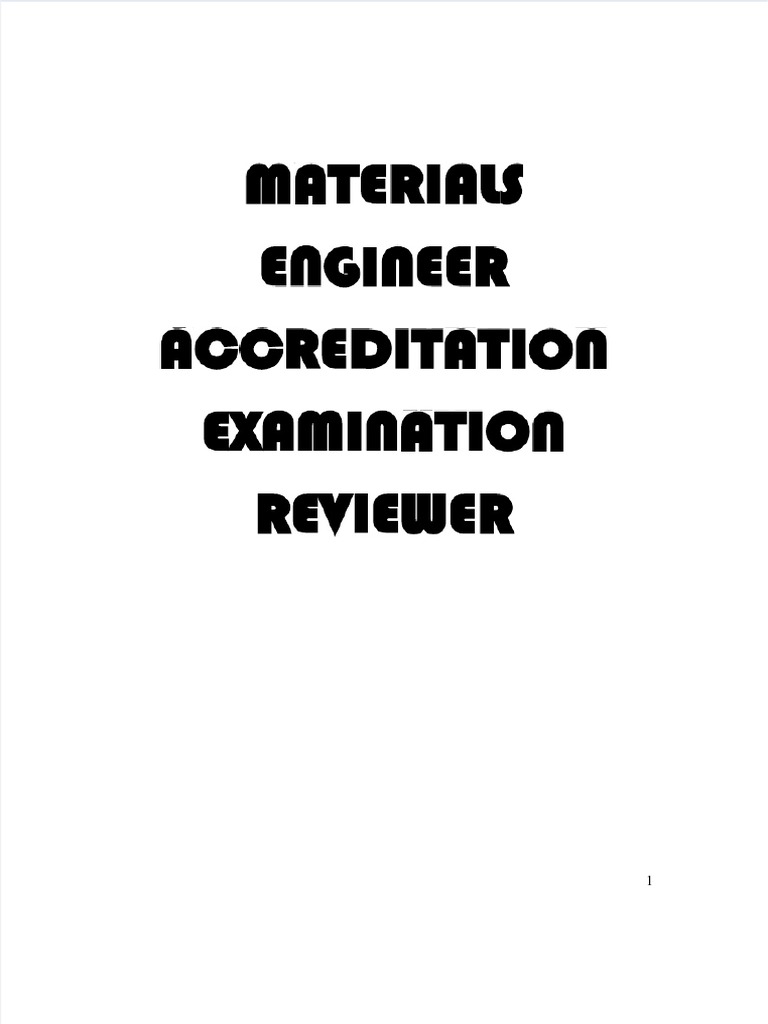 Dokumen - Tips - Reviewer Materials Engineer Accreditation | PDF | Concrete | Road Surface