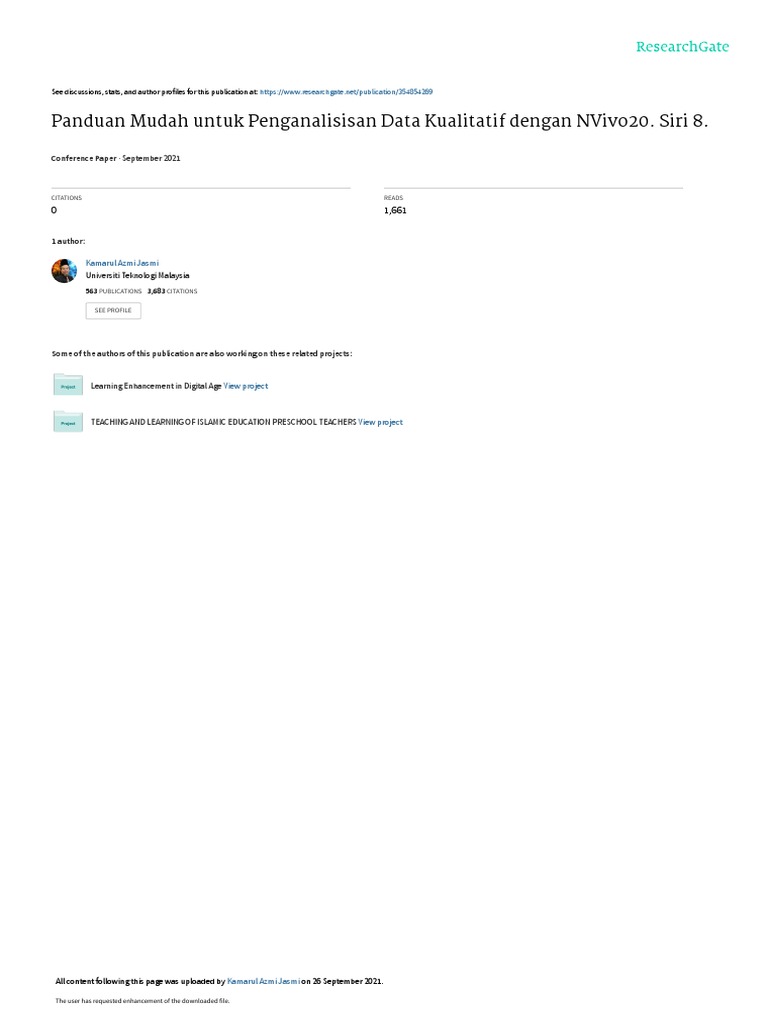 8KamarulAzmiJasmi2019 PanduanMudahuntukPenganalisisanDataKualitatif ...