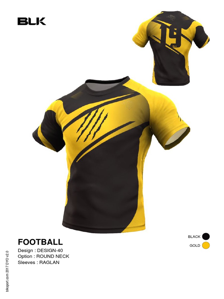 Custom BLK Football Jersey Designs | PDF