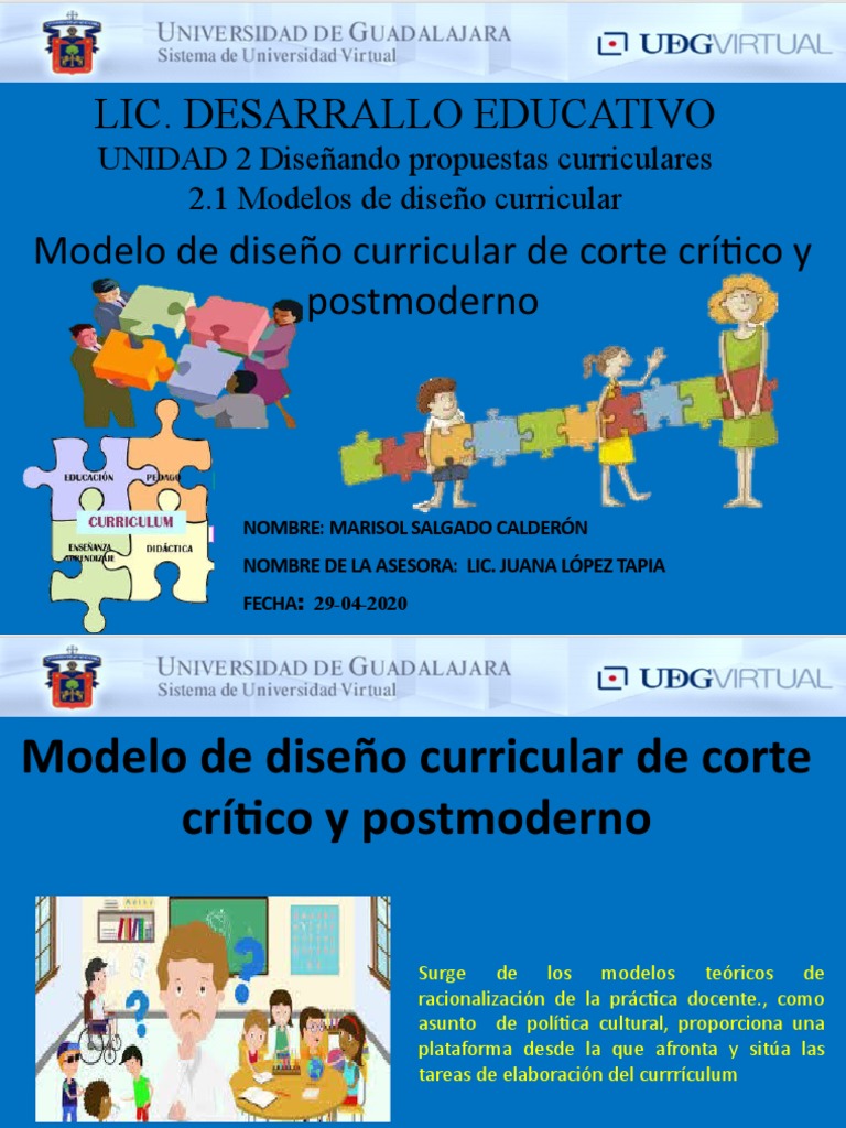 Marisol Salgado Calderón 2 1modelosdediseñocurricular | PDF | Plan de ...