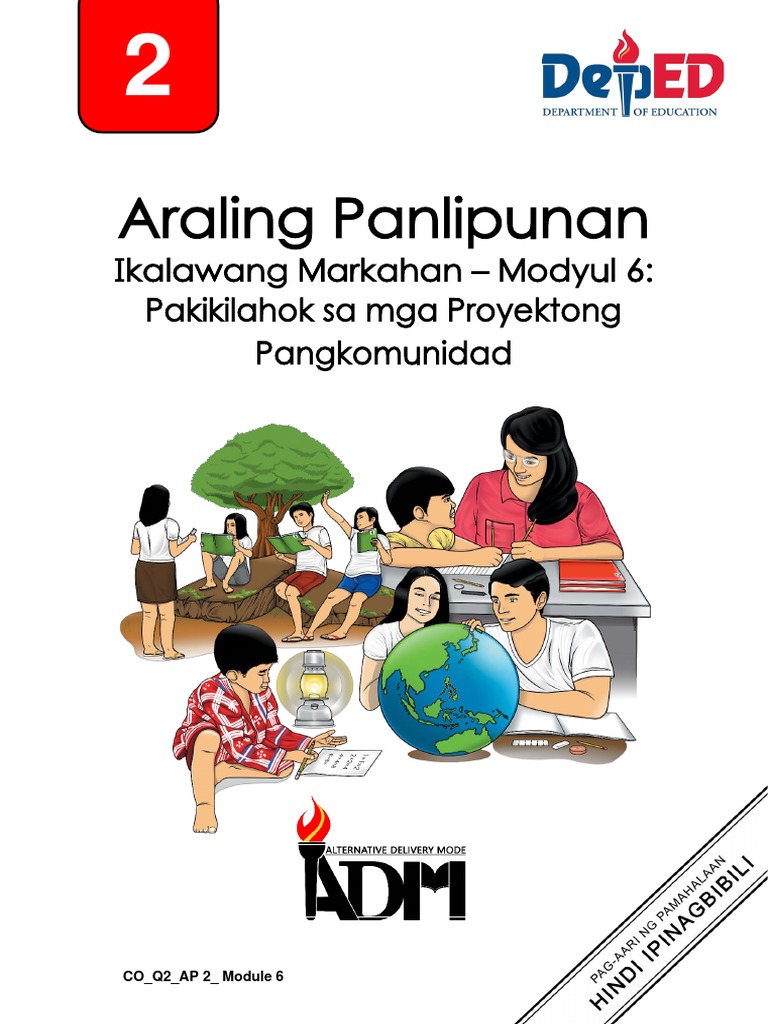 AP2 Q2 MO6 Pakikilahok Sa Mga Proyektong Pangkomunidad v2 | PDF AP2 Q2 MO6 Pakikilahok Sa Mga Proyektong Pangkomunidad v2 | PDF
