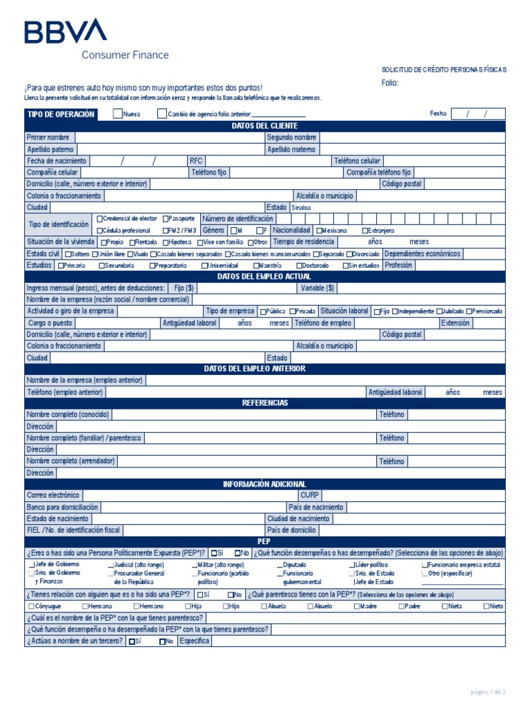 Solicitud Bancomer | PDF | México | Sociedad