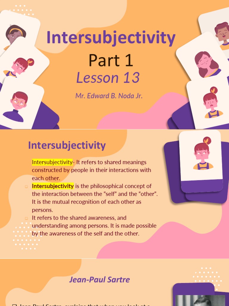 Understanding Intersubjectivity | PDF | Empathy | Dialogue