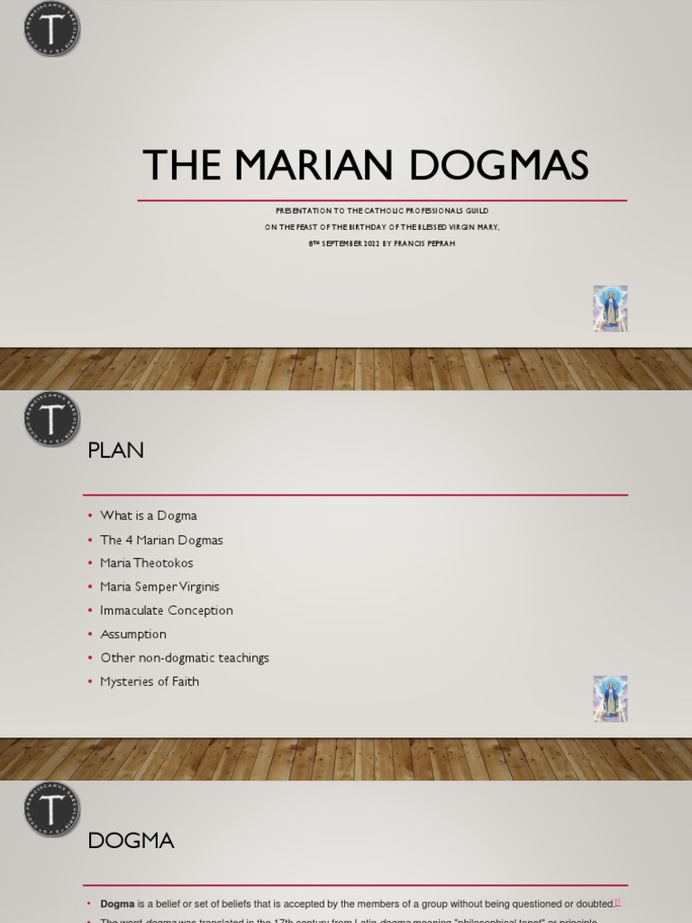 The Marian Dogmas | PDF | Dogma | Mary, Mother Of Jesus