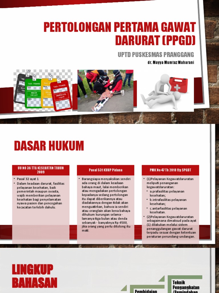 Pertolongan Pertama Gawat Darurat (PPGD) | PDF
