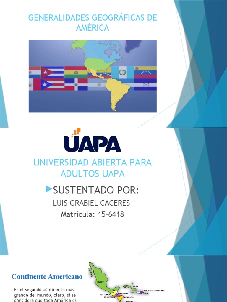 Generalidades Geográficas de América | PDF | Américas | Centroamérica