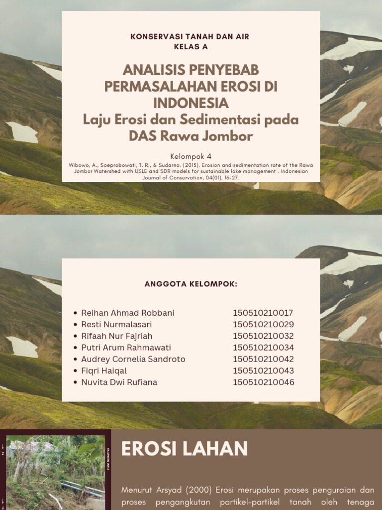 KTA A - Kelompok 4 - Erosi Di Indonesia | PDF