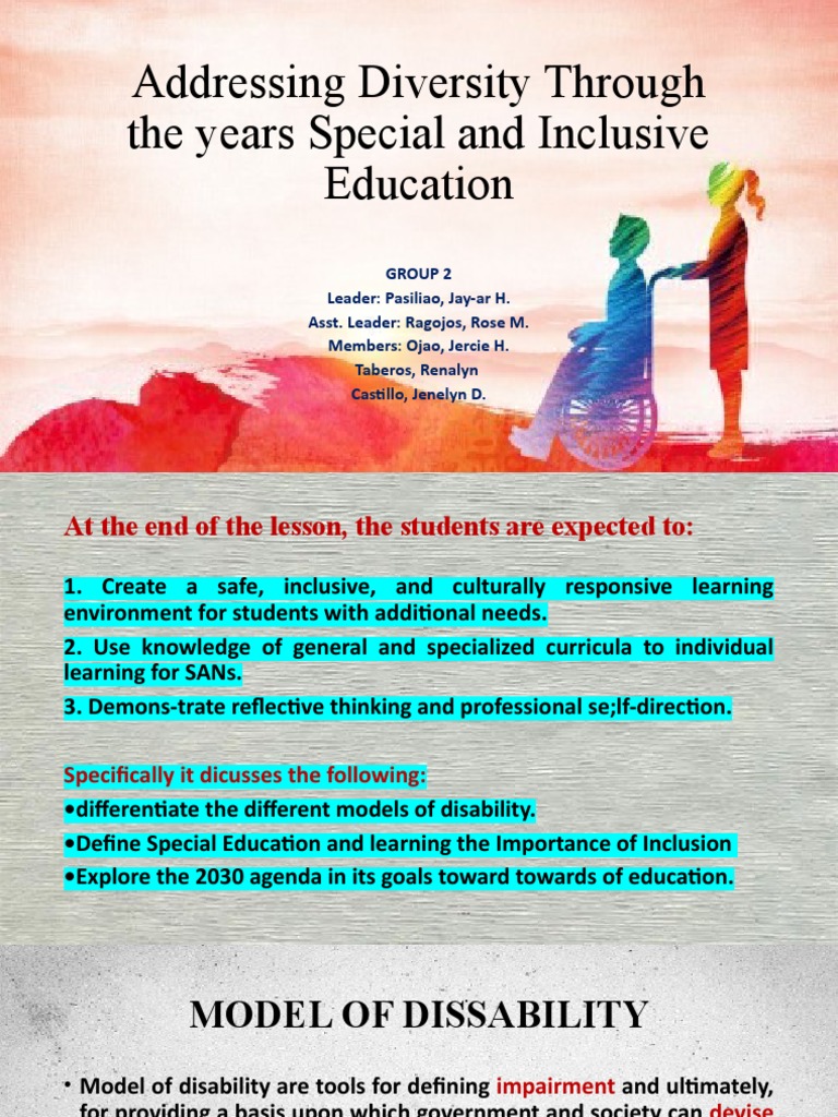 GRP2 Adressing Diversity Educ.3 | PDF | Special Education | Inclusion (Education)