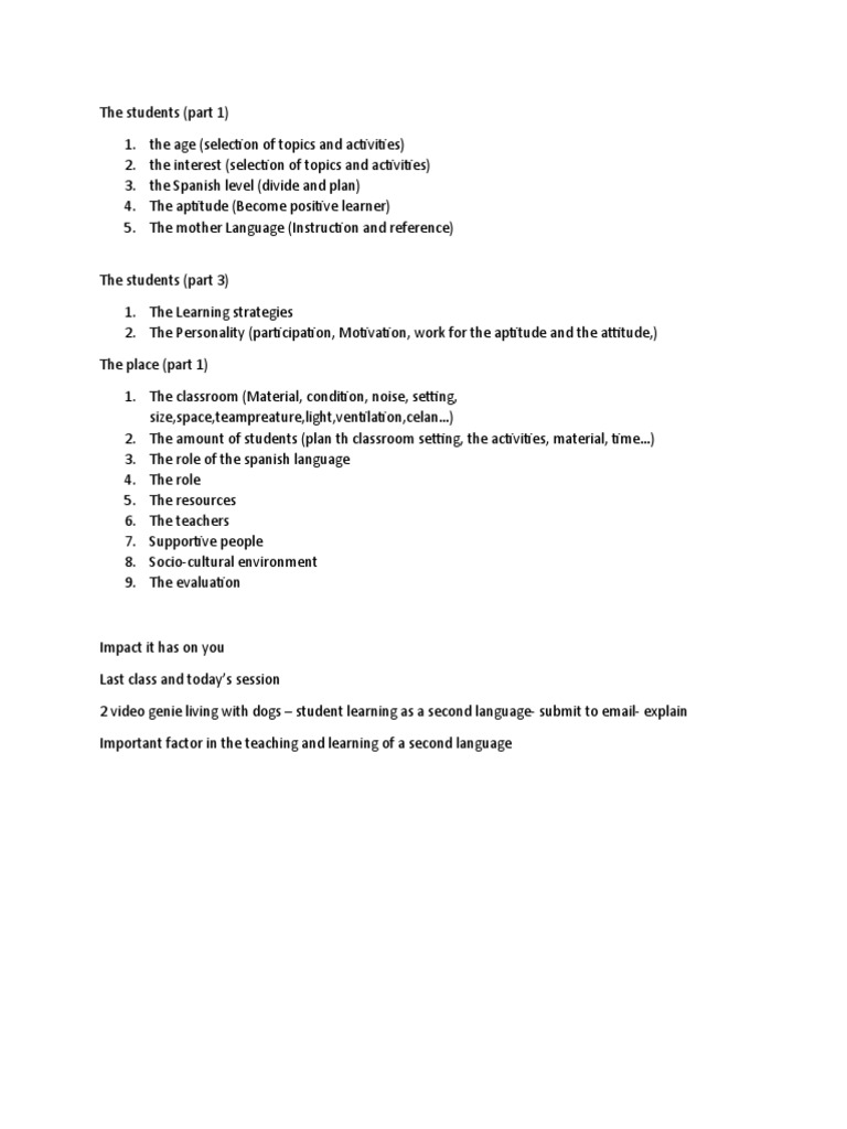 07-09-2022 Spanish Notes | PDF | Career & Growth | Language Arts ...
