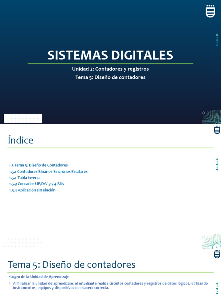 Unidad 02 02 Sistemas Digitales - (4583) (Sesion5) - New | PDF | Poco ...