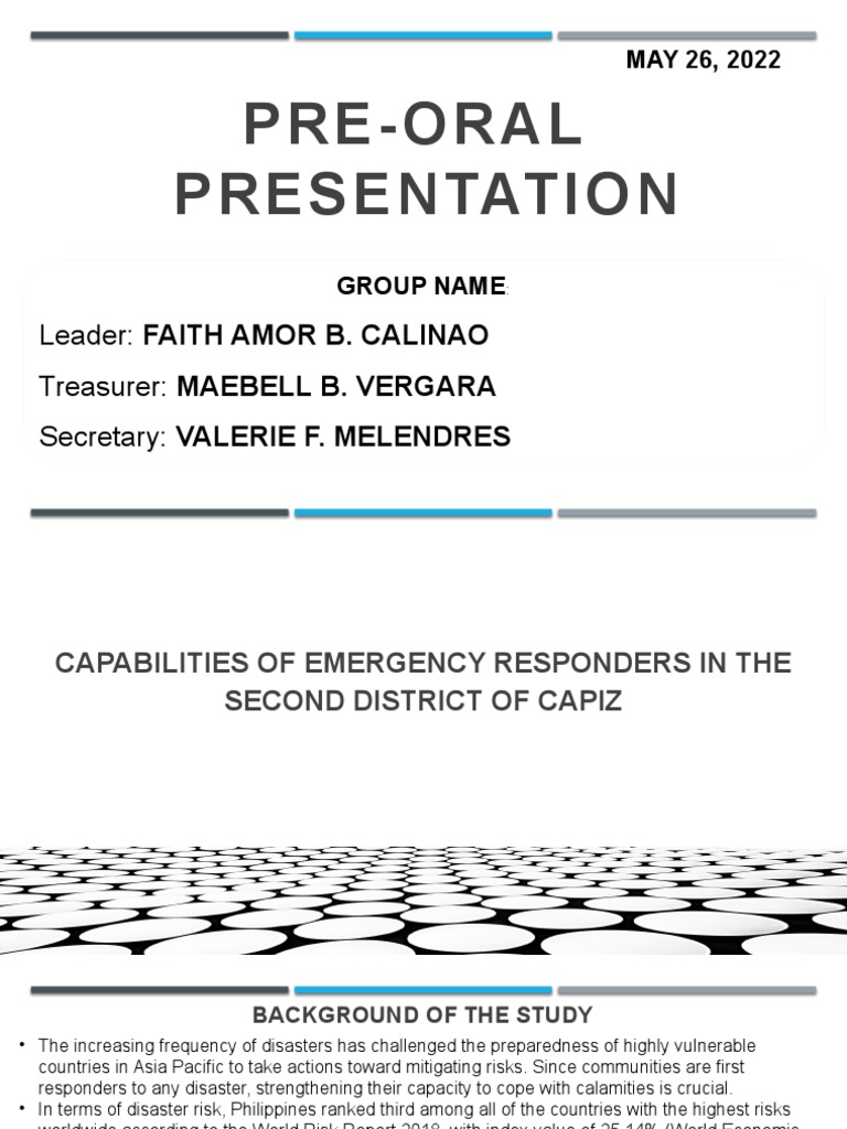 Template For Pre Oral Presentation Melendres | PDF | Survey Methodology ...