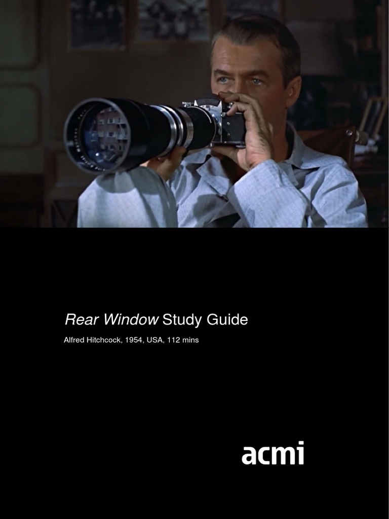 ACMI Rear Window Study Guide | PDF | Alfred Hitchcock | Narrative