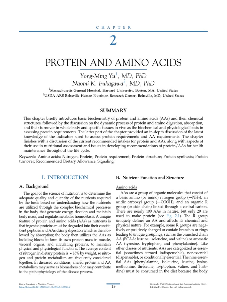 Chapter-2 - Ingles | PDF | Amino Acid | Proteins