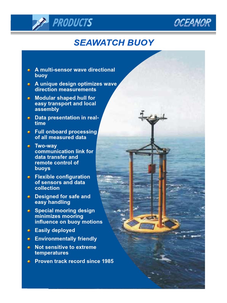 Multi-Sensor Wave Directional Buoy | PDF | Oceans | Oceanography