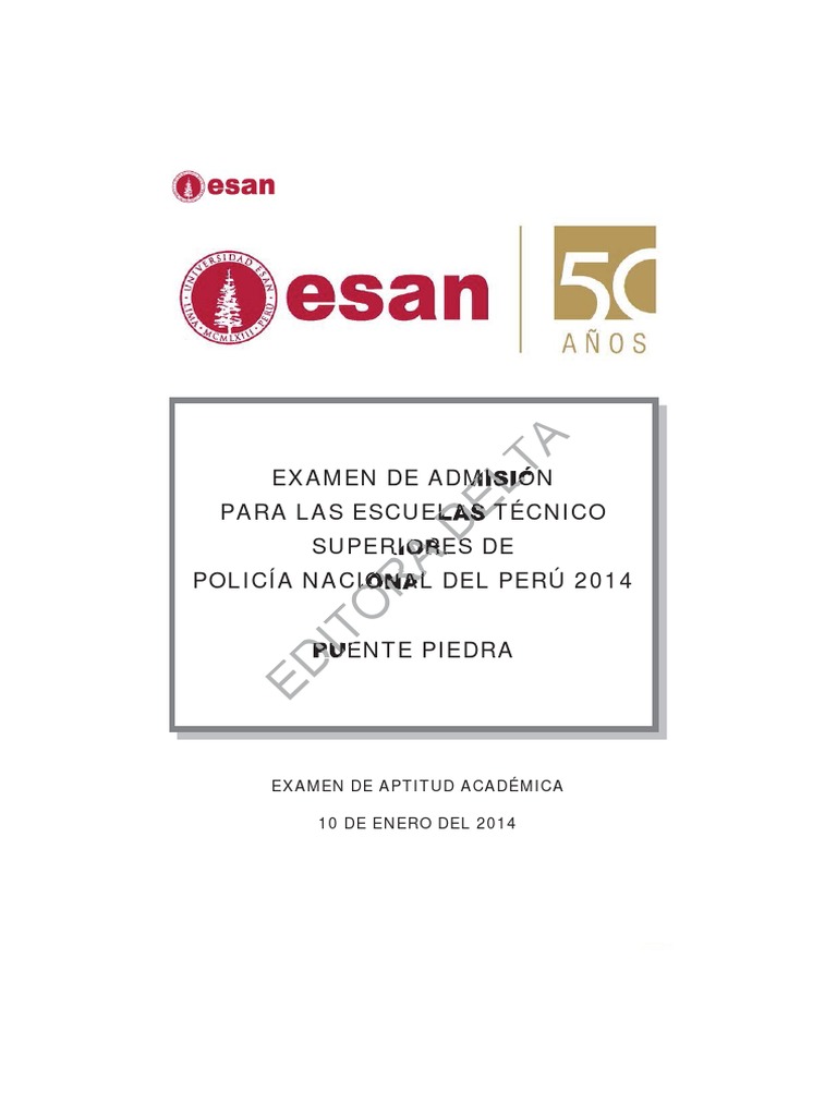 Ets PNP 2014 Eo PNP | PDF | Prueba (evaluación) | Triángulo