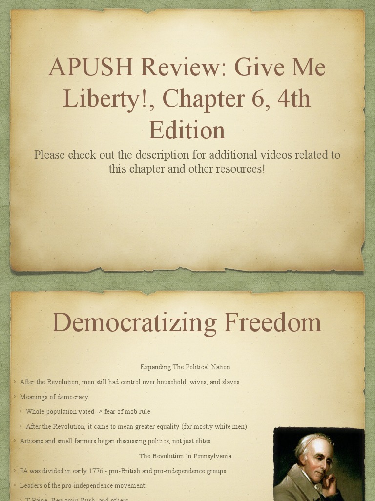 Give Me Liberty Chapter 6 | PDF | Slavery | Thomas Jefferson