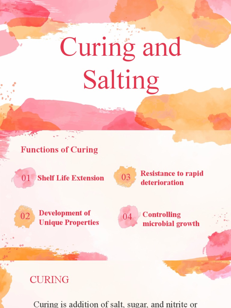 Curing and Salting | PDF | Curing (Food Preservation) | Meat