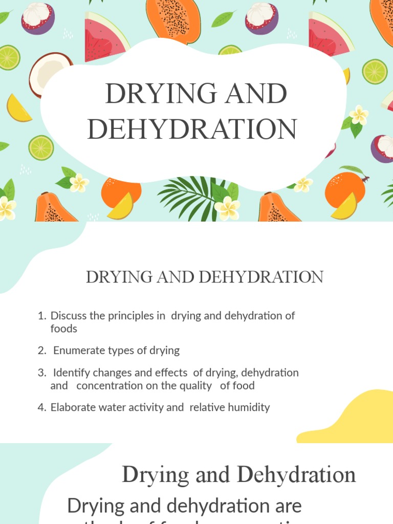 Drying and Dehydration | PDF | Humidity | Clothes Dryer