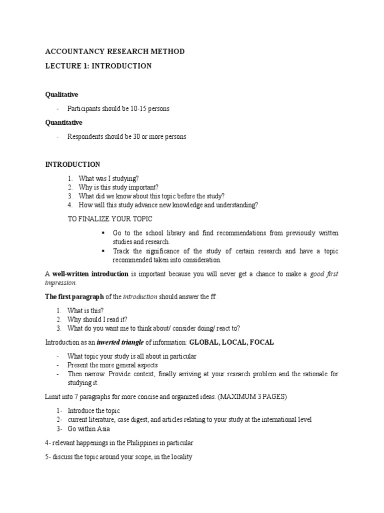 Research Introduction | PDF | Scientific Method | Methodology
