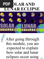 Solar and Lunar Eclipse Quiz | PDF | Eclipse | Moon