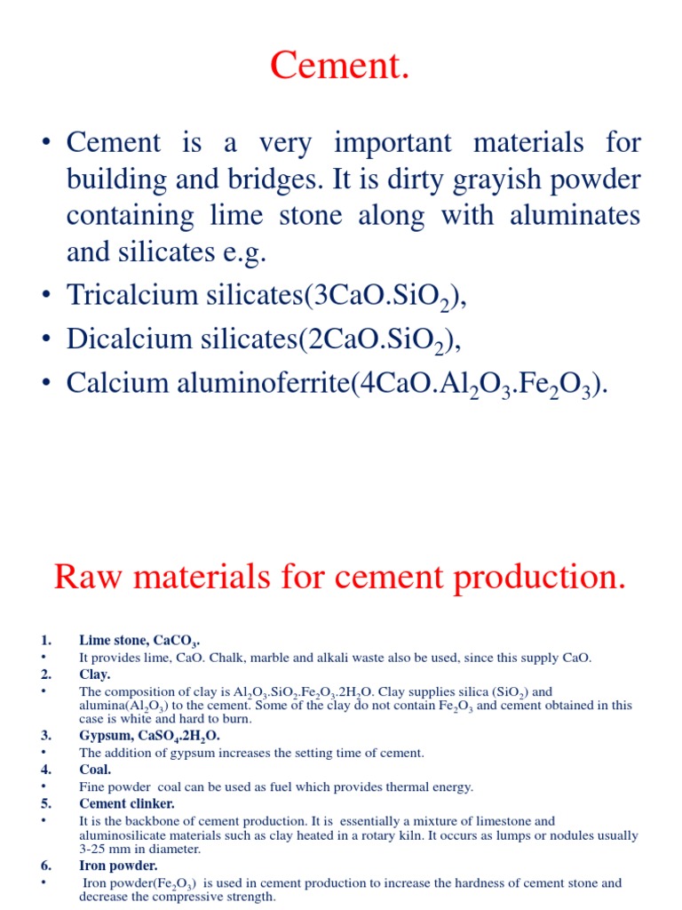 Cement | PDF | Cement | Concrete