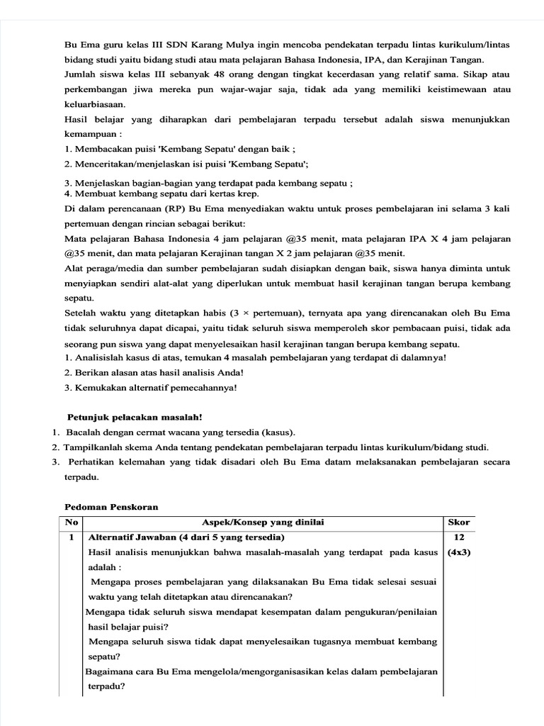 PDF Kasus Bu Ema Kembang Sepatu Kertas Compress | PDF | Karier & Perkembangan | Kesehatan Holistik