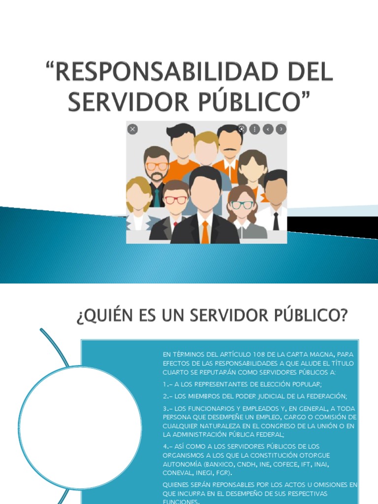 Responsabilidad Del Servidor Público | PDF | El proceso de destitución ...
