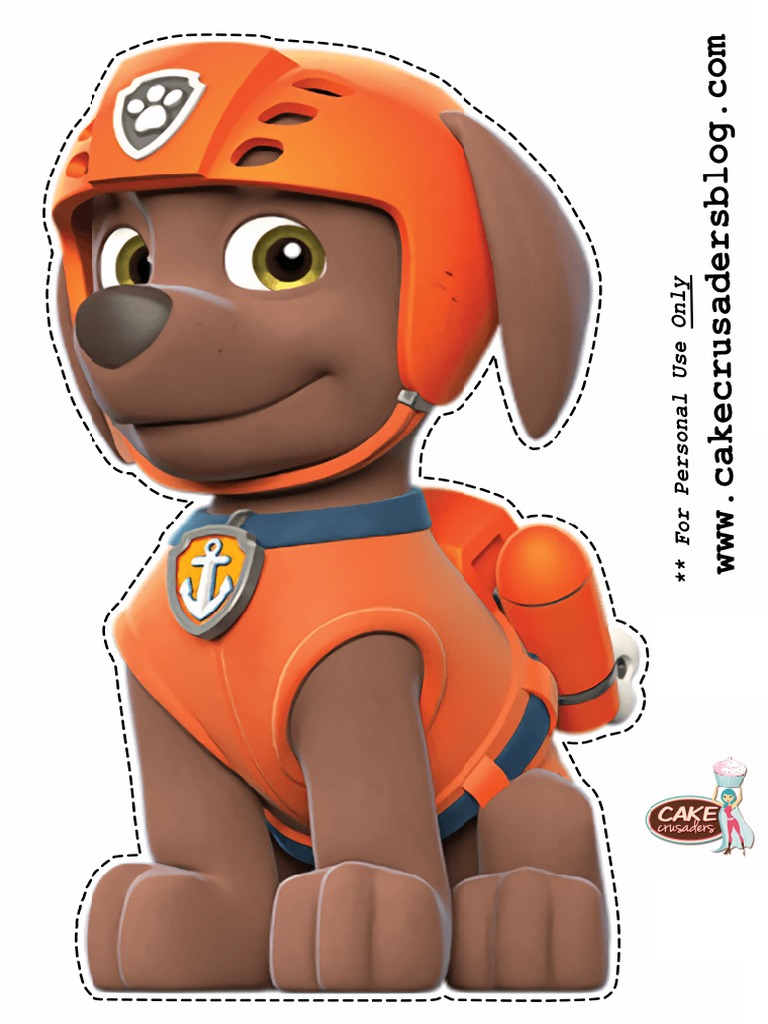 Paw Patrol Zuma Centerpiece 11 Inch | PDF