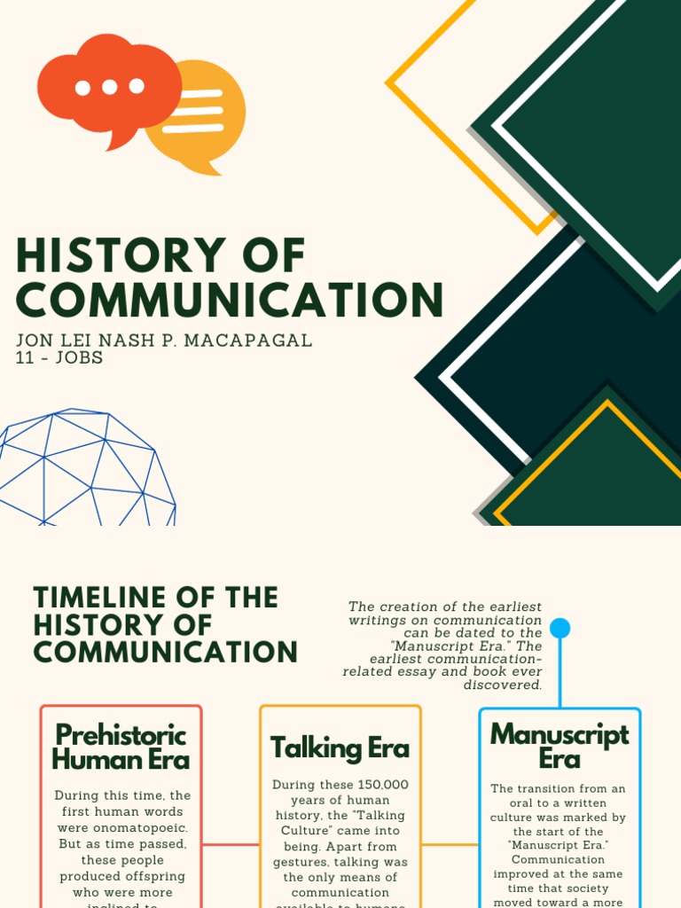 Evolution of Communication History | PDF | Communication | Mass Media