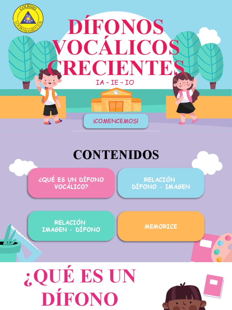 Dífonos Vocálicos Ia - Ie - Io | PDF | Fonética | Lingüística