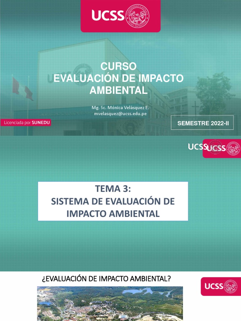 Semana 3-2022-Ii Eia | PDF | Evaluación de impacto ambiental