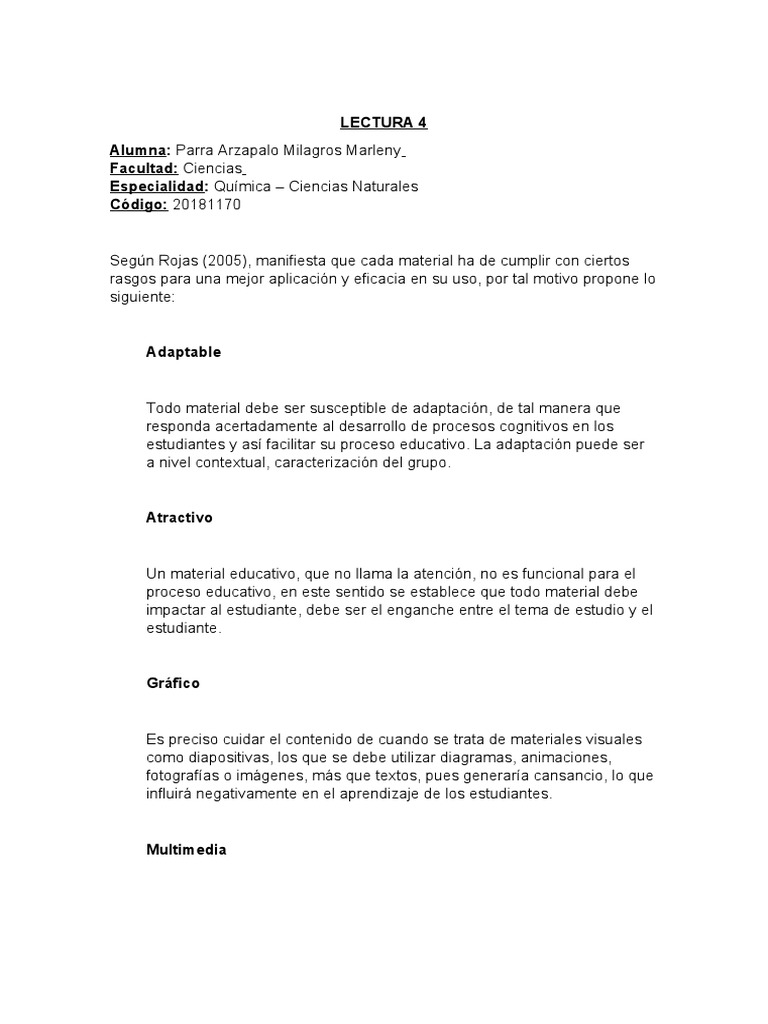 Prueba de Proceso 4 | PDF | Maestros | Aprendizaje