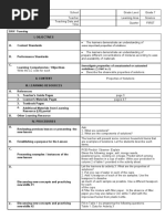 Quarter 1 Module 4 Lesson Plan With Intervention | PDF | Mixture | Solubility