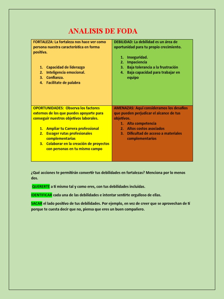 Analisis de Foda | PDF
