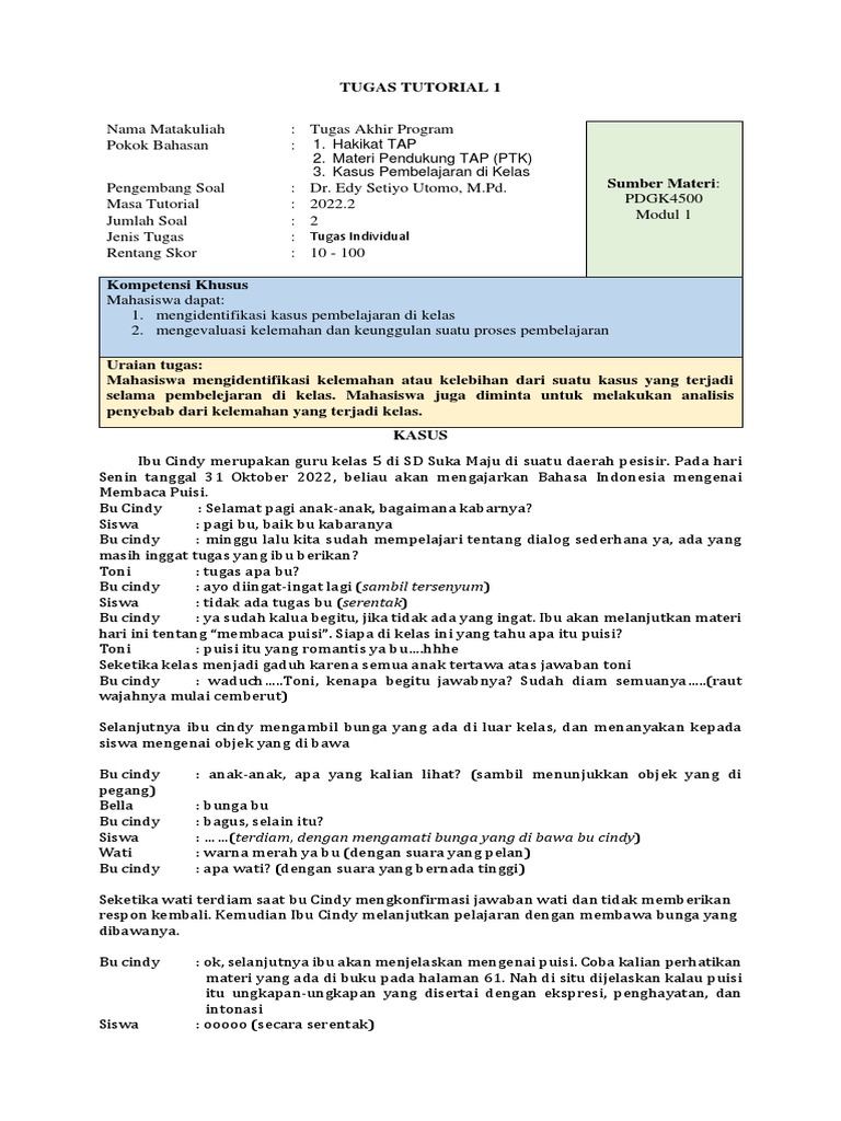 Tugas Tutorial 1 - Tap | PDF