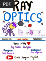 Ray Optics Formula Sheet | PDF