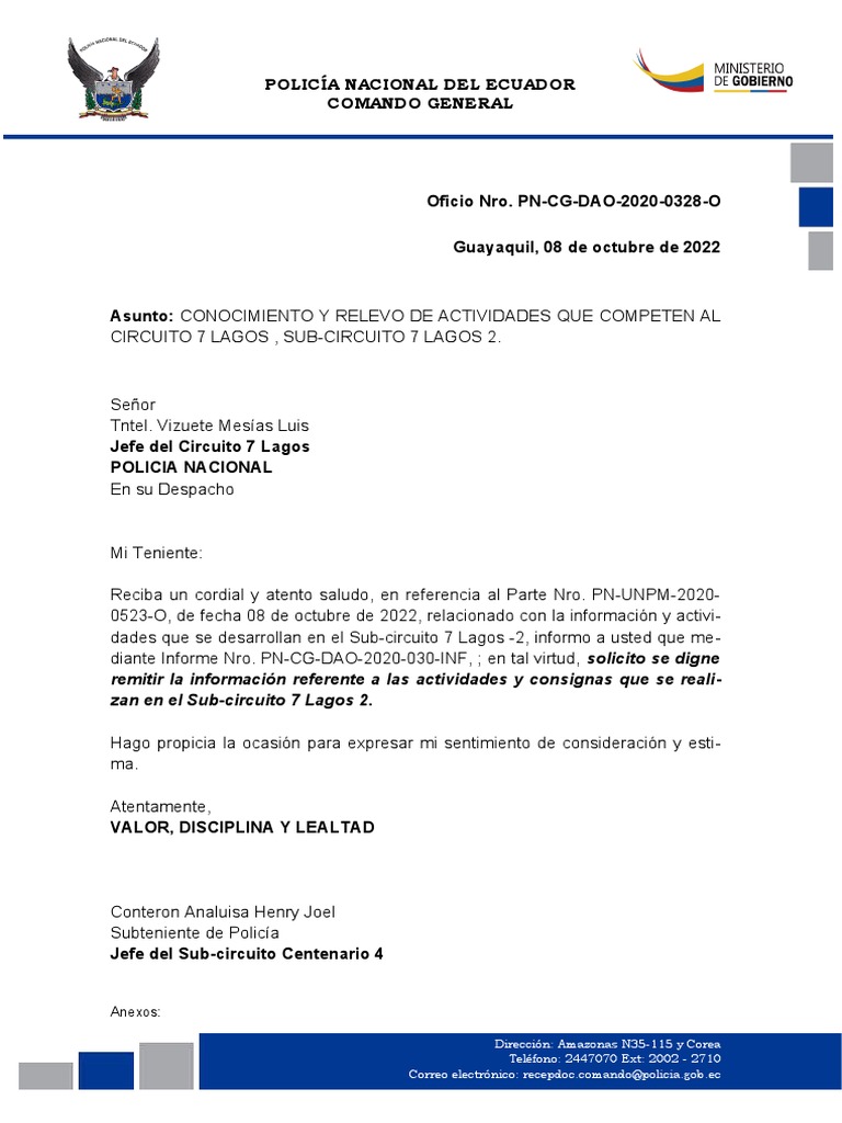 Ejemplo Oficio | PDF