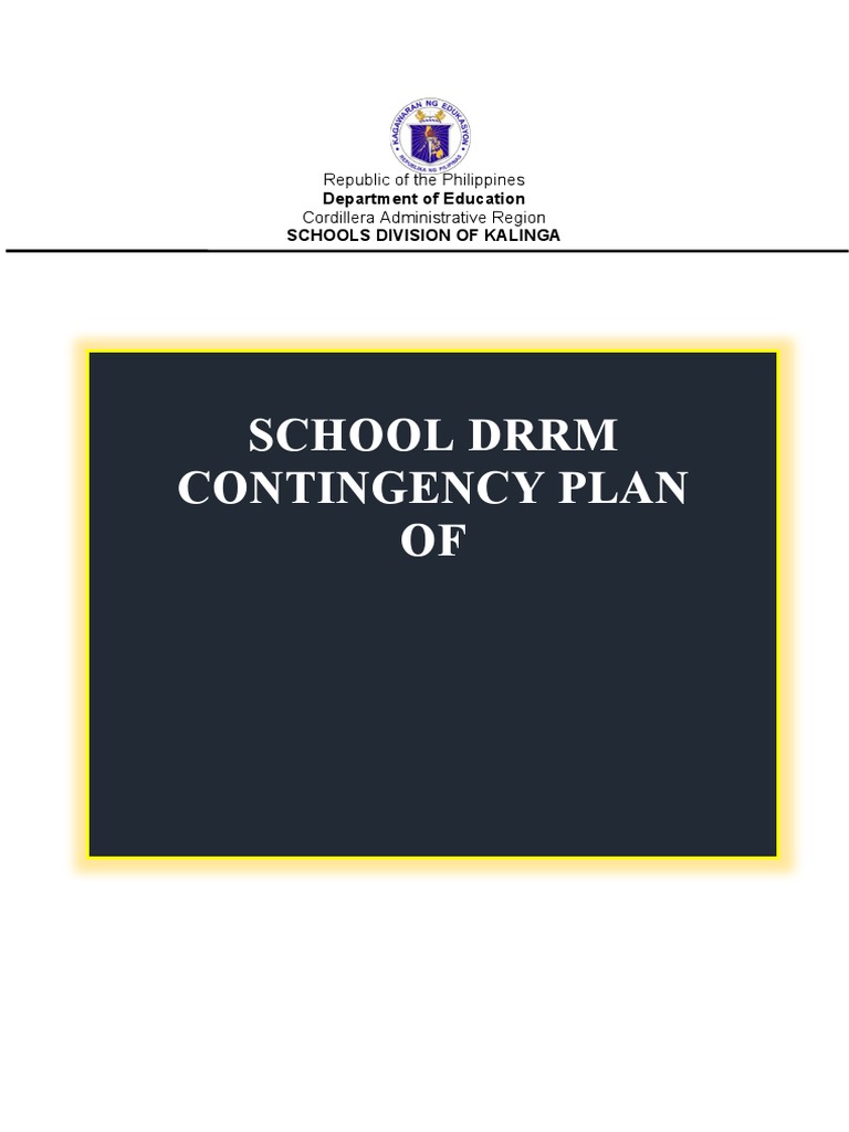 Contingency Plan-DRRM | PDF | Tropical Cyclones | Monsoon