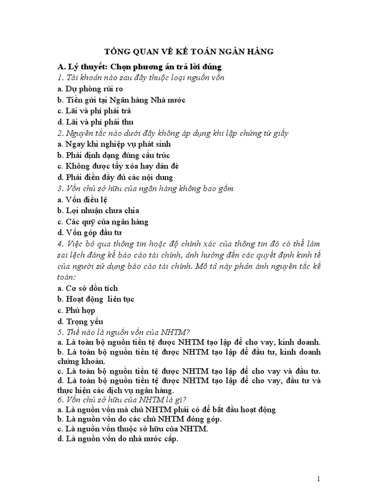 Câu Hỏi Và Bài Tập KTNH. Chương 1+2 PDF | PDF