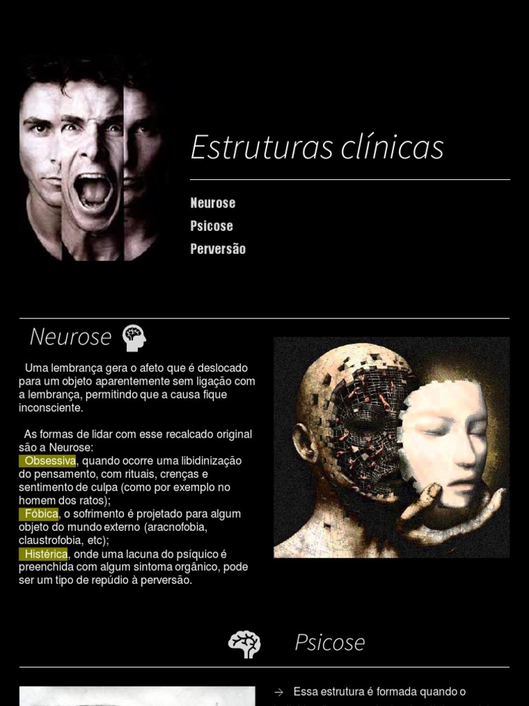 Estruturas Clinicas - Neurose, Psicose e Perversão | PDF | Sigmund ...