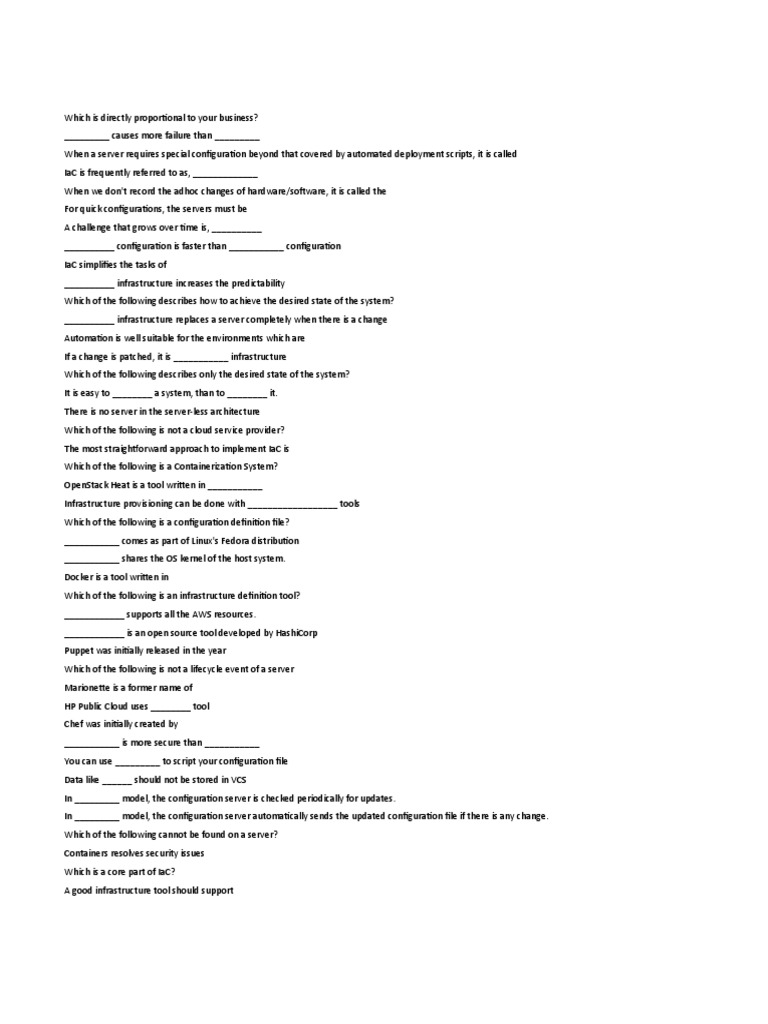 Infrastructre As Code | PDF | Cloud Computing | Server (Computing)