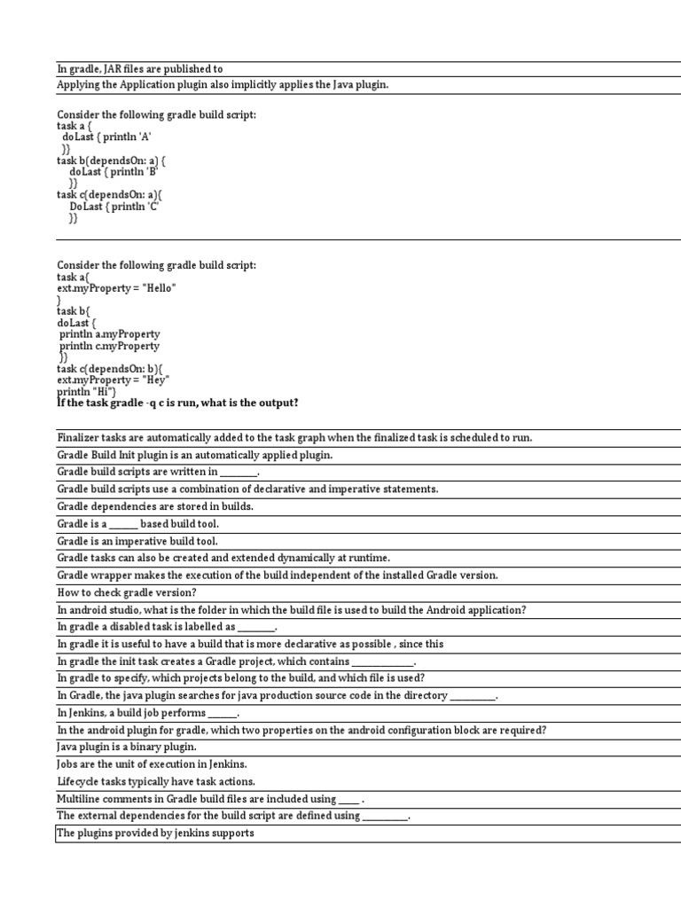 Gradle | PDF | Java (Programming Language) | Scripting Language