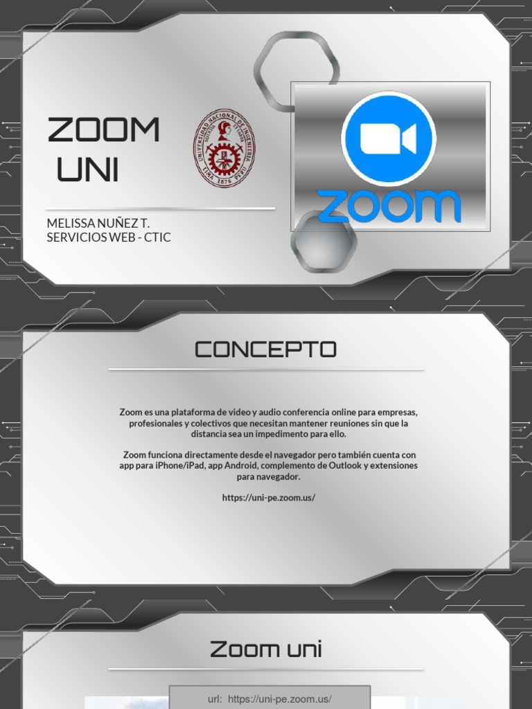 Zoom Uni | PDF | Aplicación movil | Computación en la nube