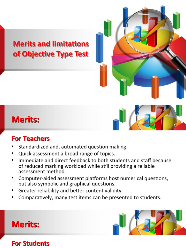 Merits and Limitations of Objective Type Test | PDF