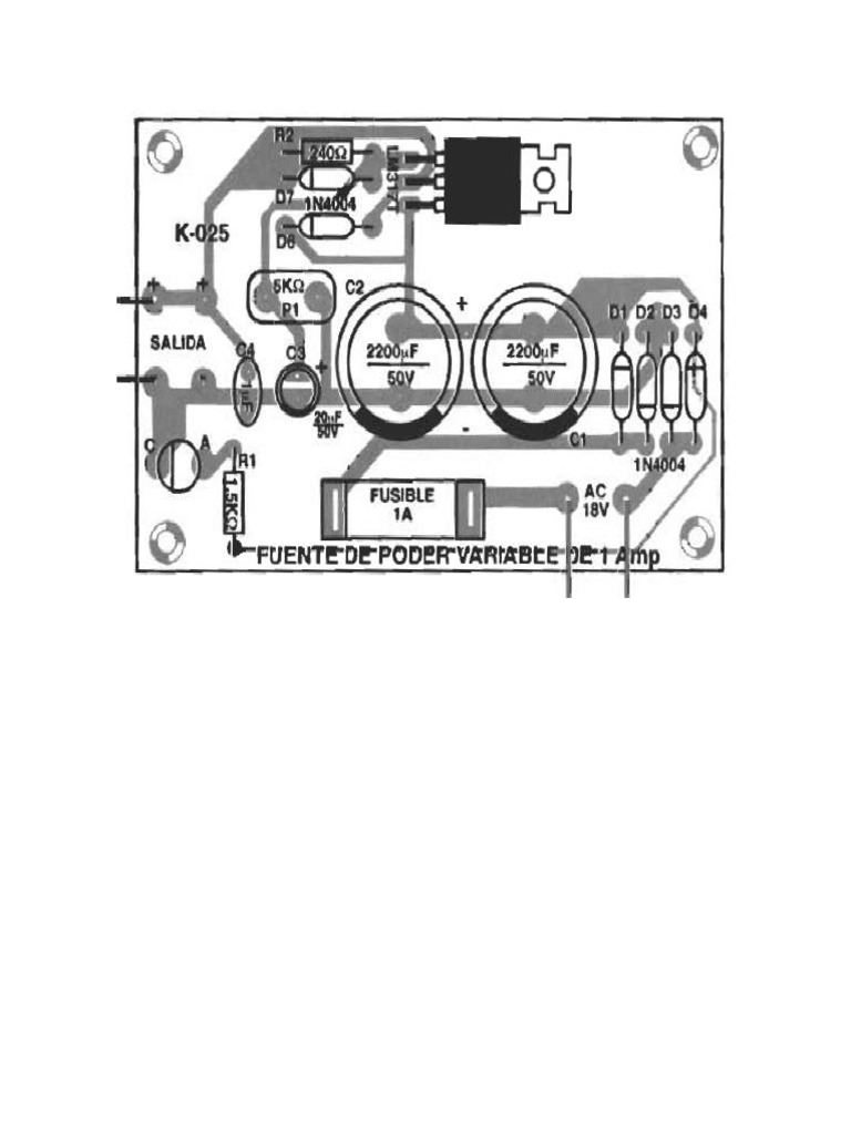 Diagrama Esquematico de Fuente de Poder | PDF