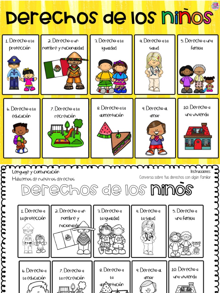 derechos de niños en imagenes | PDF