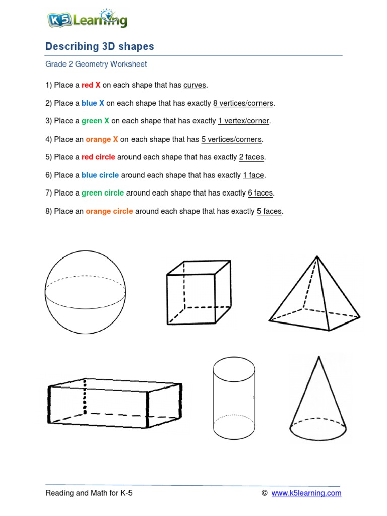 Grade 2 Geometry Faces Edges Vertices C | PDF | Teaching Methods ...